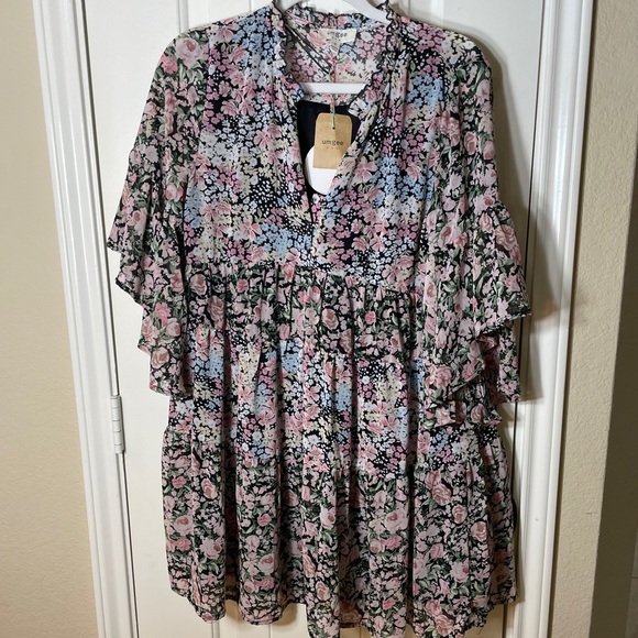 Umgee | Dresses | Nwt Umgee Flowy Floral Dress | Poshmark
